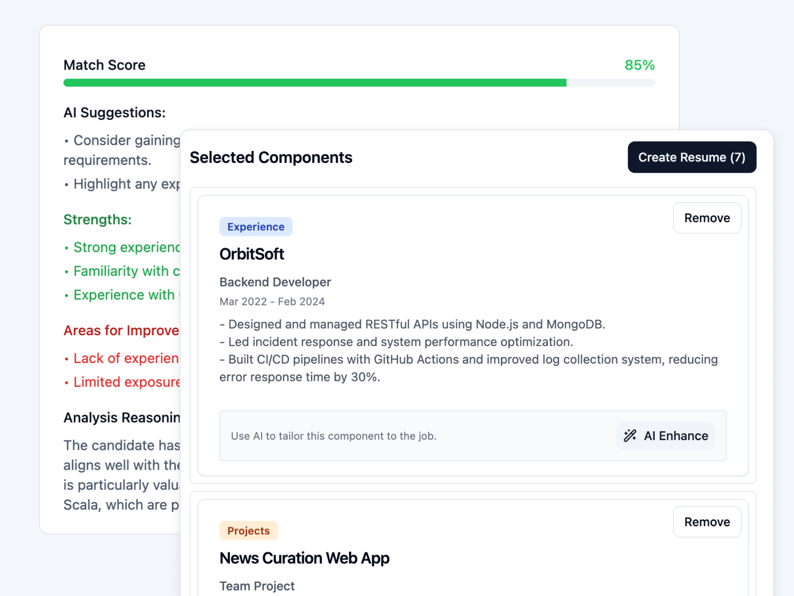 Resumix | AI Resume Builder & Job Fit Analyzer